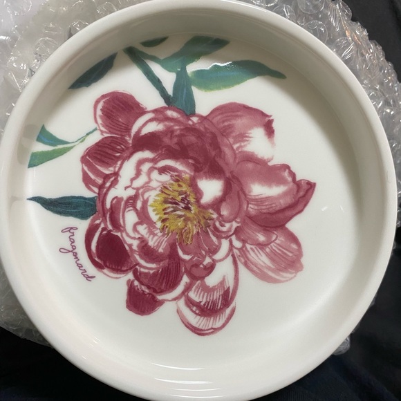 Kitchen | Rose Porcelain Cup And Round Dish Set Brand New | Poshmark